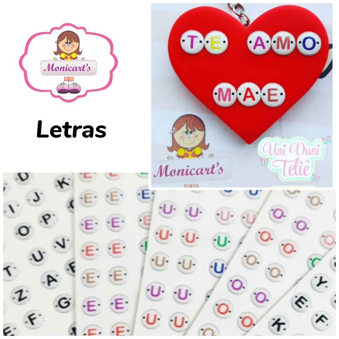 620 Resinado - Letras Redondas - Monicarts - Comercio Varegista de ...